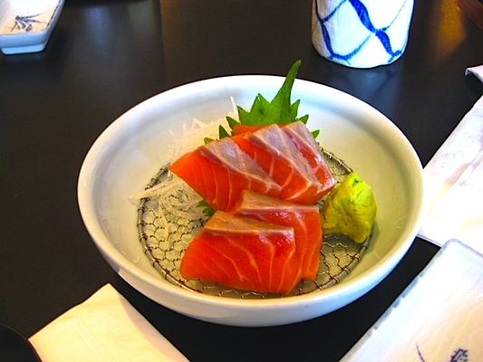 Salmon Sashimi Appetizer | Runinout Food Fun Fashion